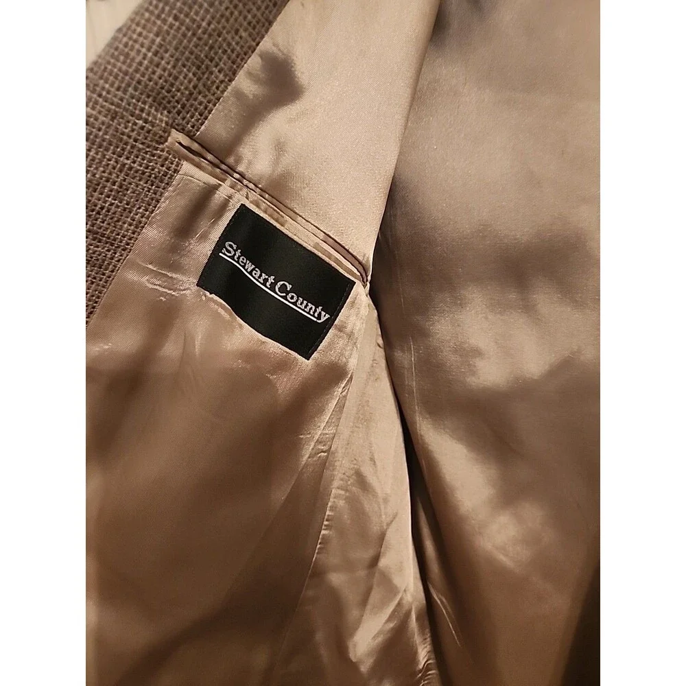 Stewart County | Suits & Blazers | Mens Stewart County Tan Wool Suit ...